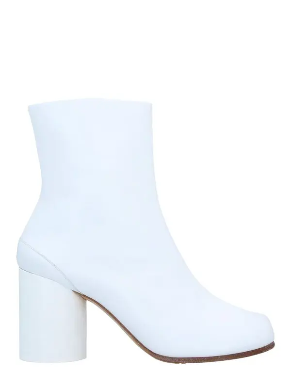 MAISON MARGIELA Leather Ankle Boots - White