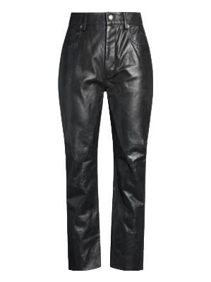 Rick Owens Leather Trousers - Black