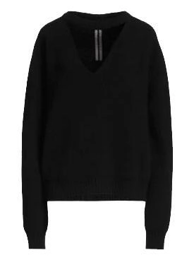 Rick Owens Solid-color Wool Knitted Sweater - Black