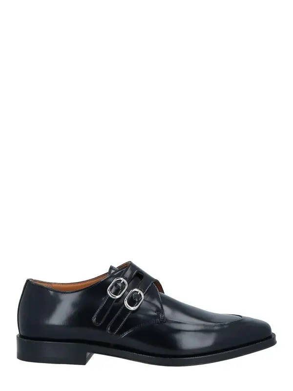 MAISON MARGIELA Square-toe Monk Strap Flats - Black