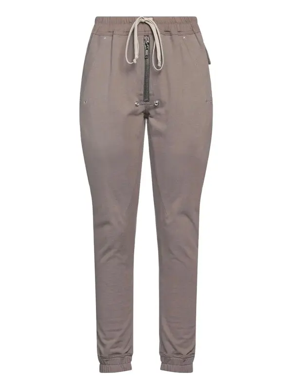 Rick Owens Stylish Solid Color Sports Pants - Gray