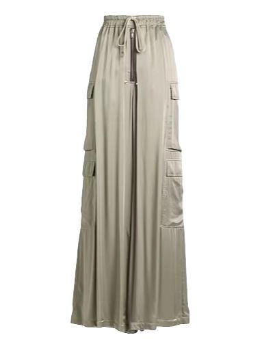 Rick Owens Satin Cargo Overalls - Nude