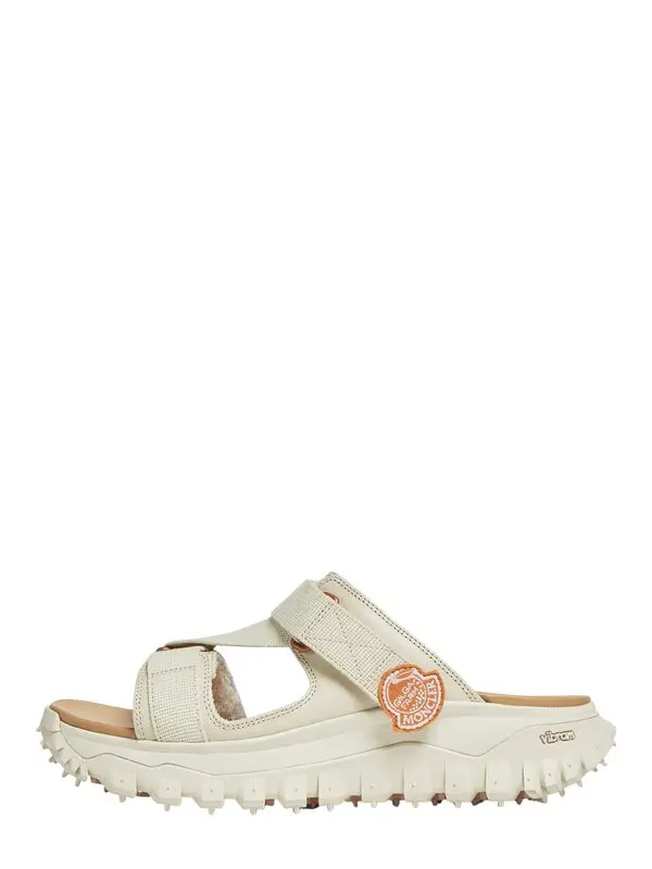 Moncler Trailgrip Vela Leather Sandals - White
