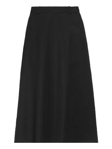 Balenciaga Gabardine Flared Midi Skirt - Black