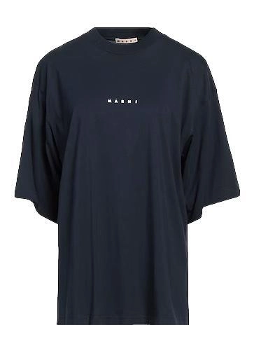 Marni Relaxed Fit Solid Color T-shirt - Black