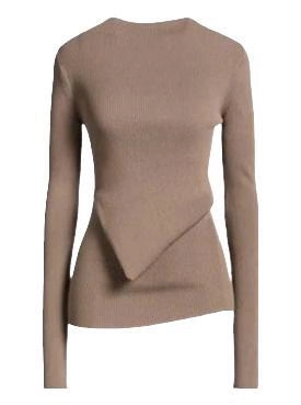 Rick Owens Ribbed Knit Long-sleeve Sweater - Brown