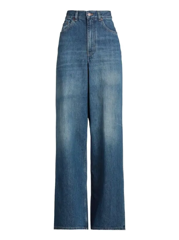Chloé High-waisted Wide-leg Jeans - Blue
