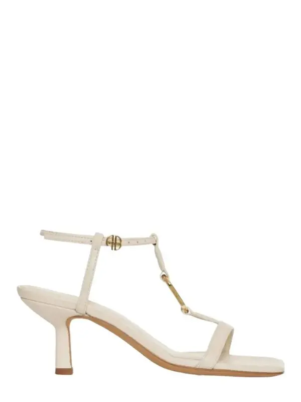 ANINE BING Kiera 50mm Square-toe Sandals - Nude