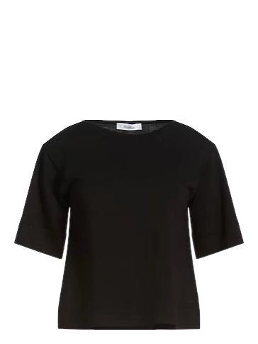 Max Mara Knit Short-sleeve Top - Black