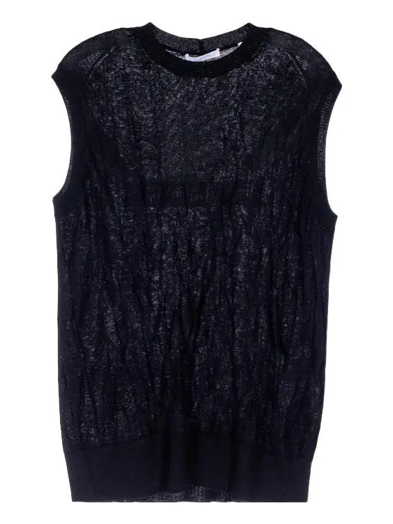 Helmut Lang Round Neck Vest - Black