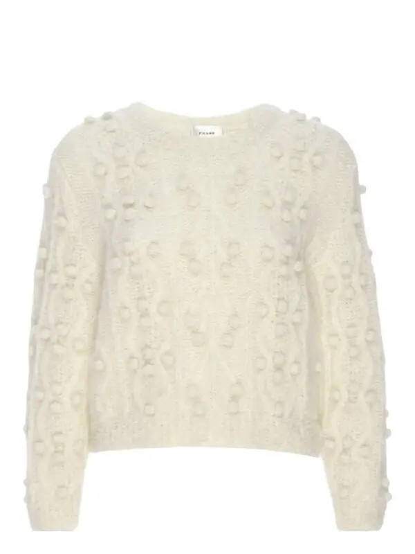FRAME Popcorn Knit Jumper - Nude