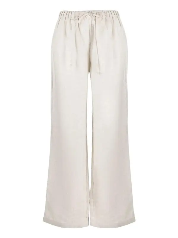 REFORMATION Olina Straight-leg Linen Trousers - Oatmeal