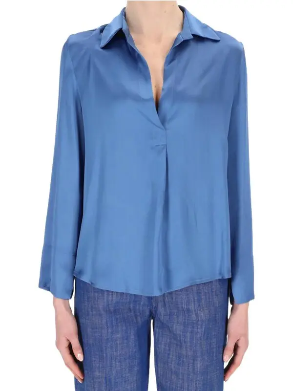 SEMICOUTURE Long Sleeve Shirt - Blue