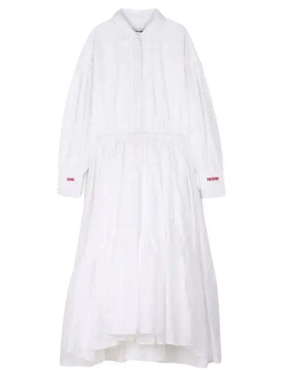 Zadig&Voltaire Pleated Midi Dress - White