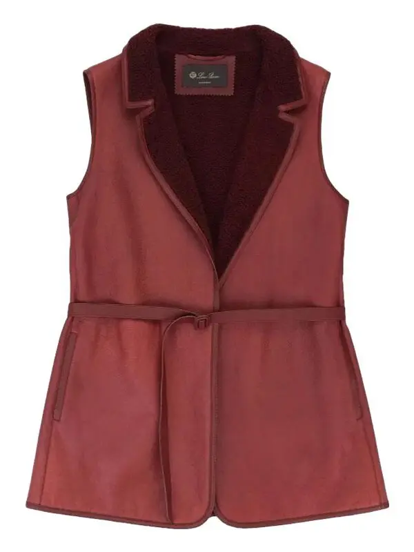 Loro Piana Sherman Hartfield Gilet - Maroon