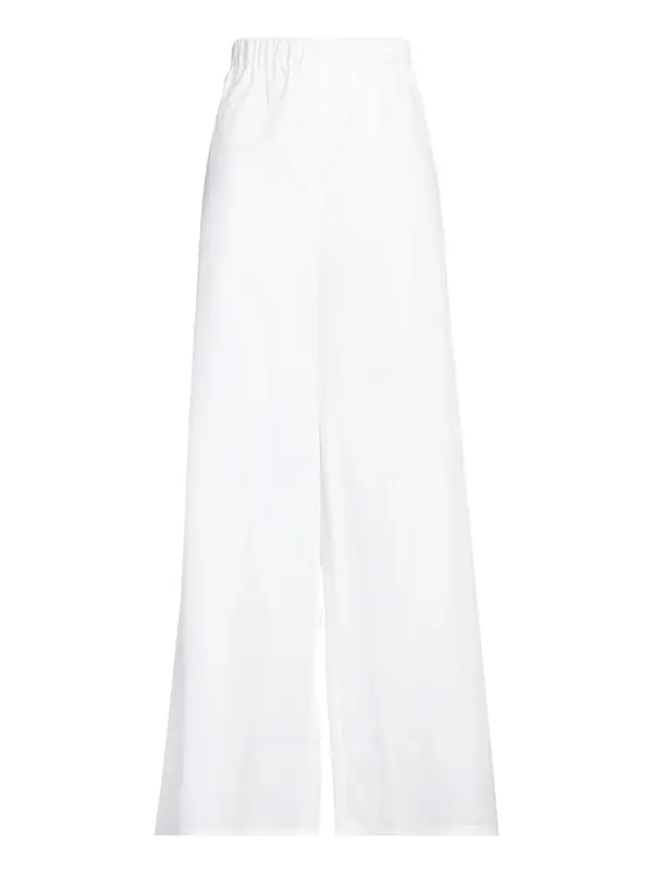 Max Mara Plain Colour Casual Trousers - White