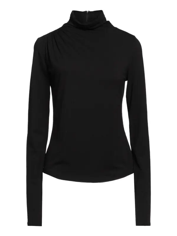 Isabel Marant Étoile Long Sleeve Gathered Jersey T-shirt - Black