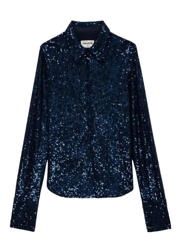 Zadig&Voltaire Sequin Embellished Shirt - Encre