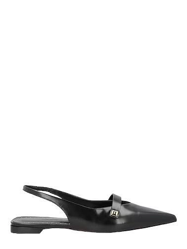 Max Mara Patent Leather Pointed-toe Loafers - Black
