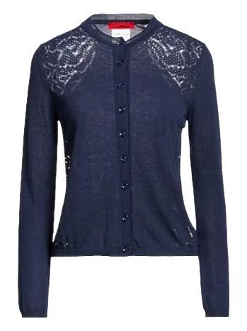 MAXCO. Lightweight Long-sleeve Knit Cardigan - Blue