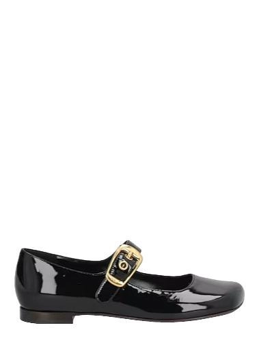 Chloé Patent Leather Mary Jane Flats - Black