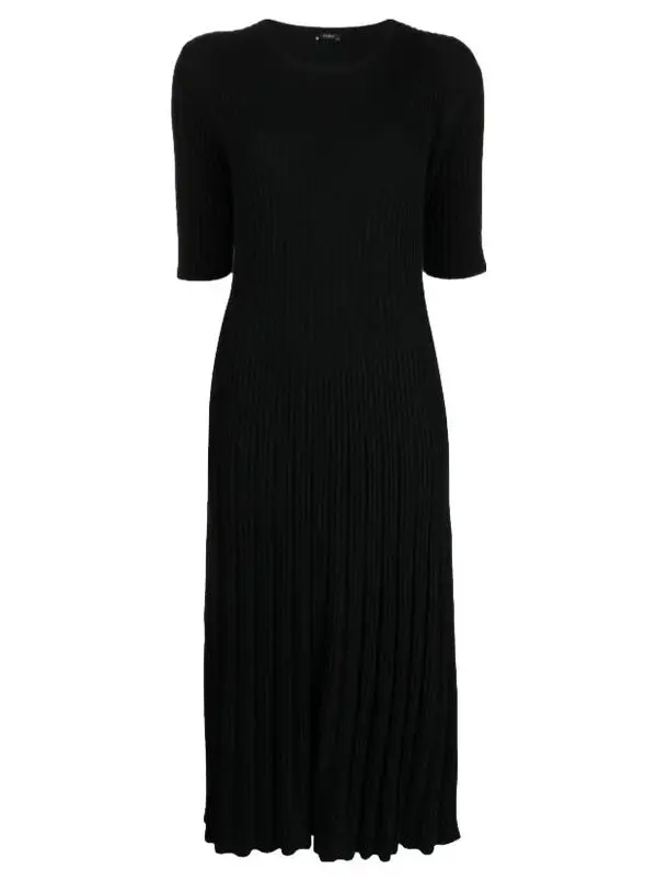 JOSEPH Merinos Rib Dress - Black