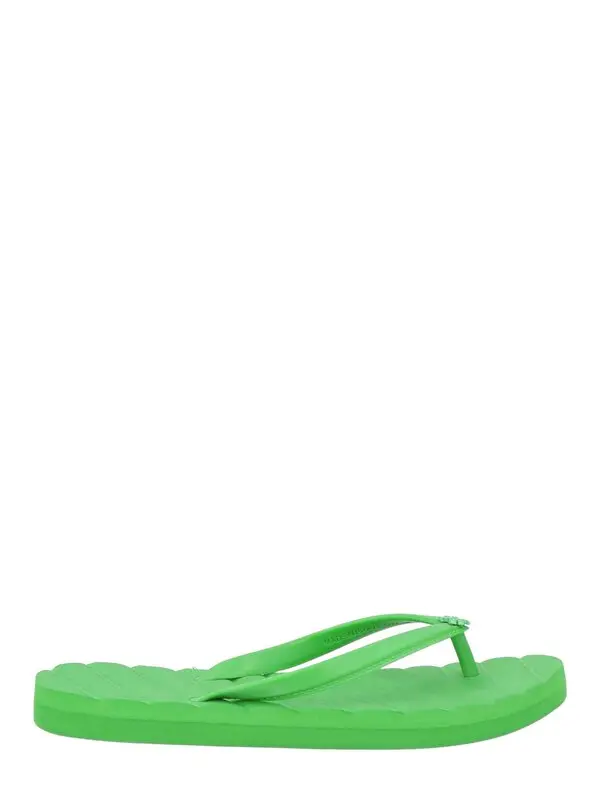Tory Burch Rubber Flip Flops - Green