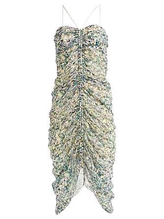 Isabel Marant Étoile Chiffon Printed Gathered Dress - Multicolor