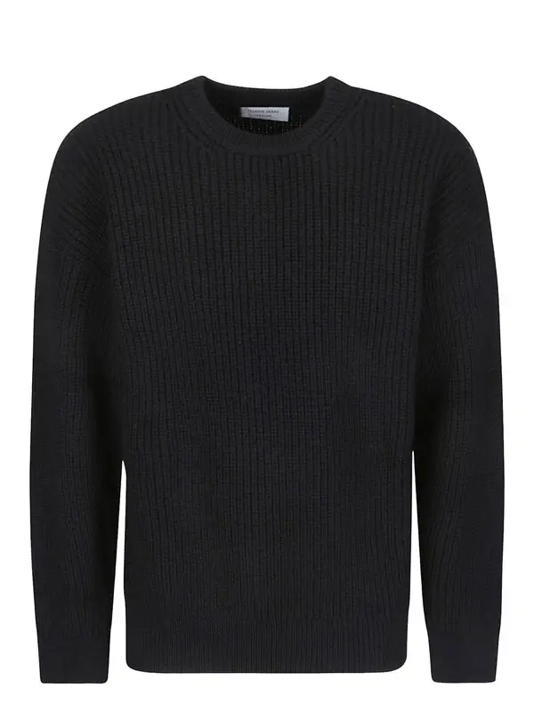 MARINE SERRE Ribbed Knit Sweater - Black