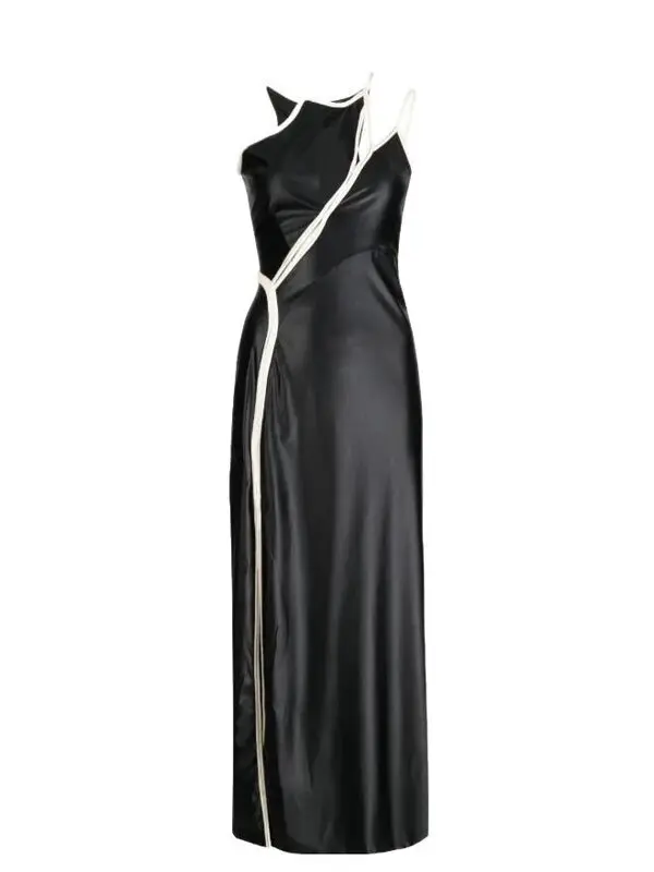 Ottolinger Asymmetric Halterneck Dress - Black