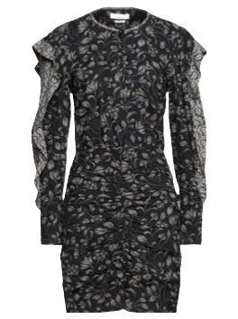 Isabel Marant Étoile Paisley-print Ruffled Mini Dress - Black