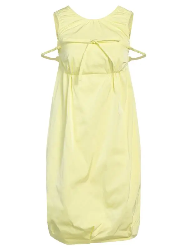 Sportmax Plain Taffeta Sleeveless Crewneck Balloon Dress - No