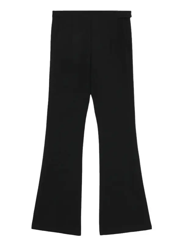 LOW CLASSIC Flared Trousers - Black