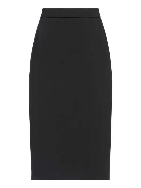 Max Mara High-waist Solid Crepe Skirt - Black