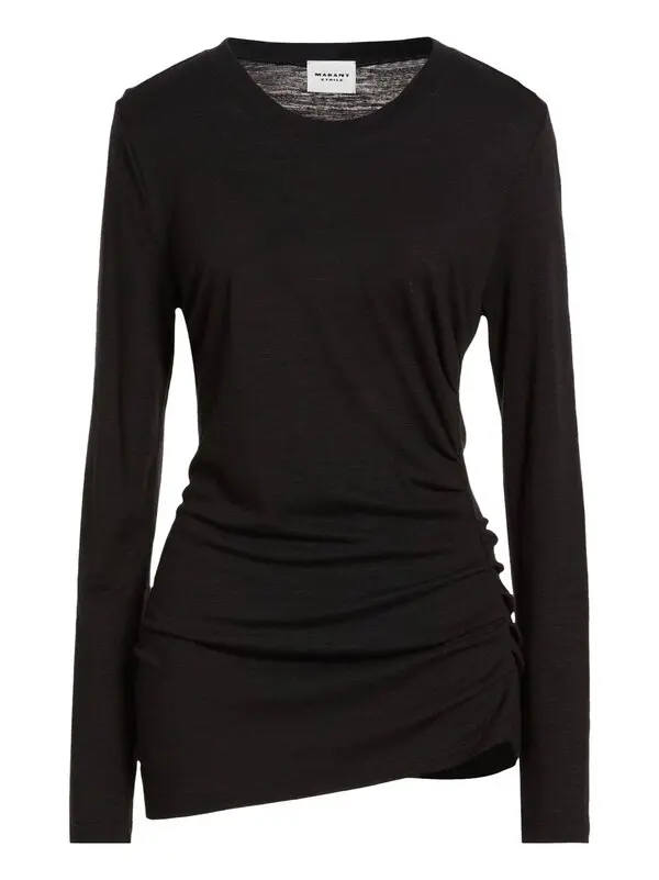 Isabel Marant Étoile Long-sleeve Crewneck Tee - Black