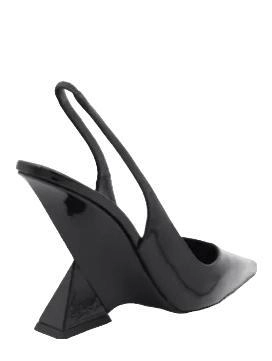 Attico 105mm Cheope Leather Pumps - Black