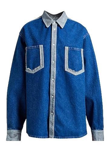 Marni Two-tone Denim Shirt - Blue