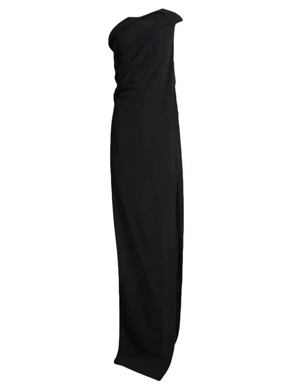 Rick Owens One-shoulder Draped Maxi Dress - Black