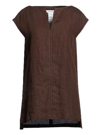 Max Mara Solid V-neck Short-sleeve Top - Red