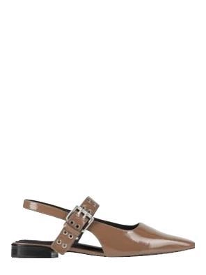 Rag & Bone Patent Leather Square Toe Mary Janes - Brown