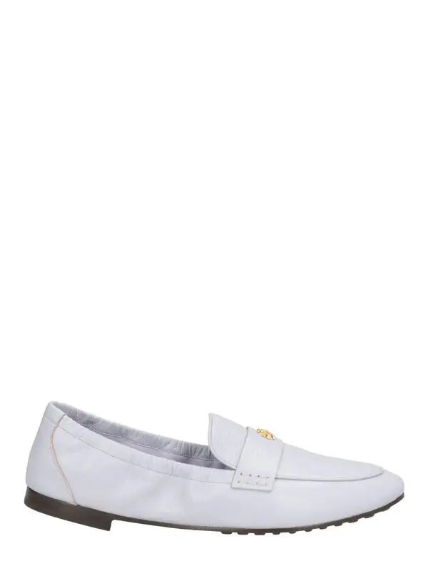 Tory Burch Plain Colour Loafers - White