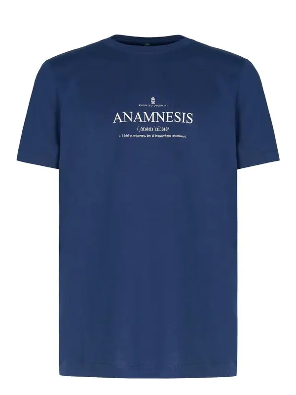Brunello Cucinelli Short-sleeved T-shirt - Navy Blue
