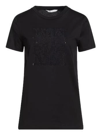 Max Mara Embellished Crewneck T-shirt - Black