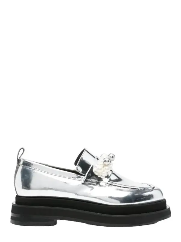 Simone Rocha Heart Toe Platform Loafers - Black