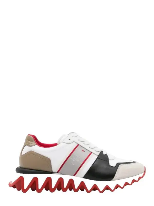 CHRISTIAN LOUBOUTIN Loubishark Lace-up Sneakers - White
