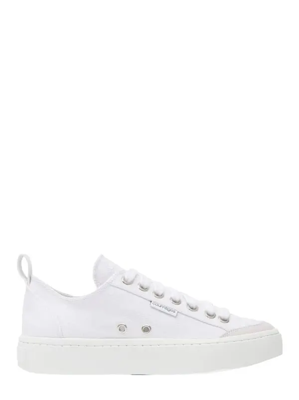 COURREGES Canvas 01 Lace-up Sneakers - White