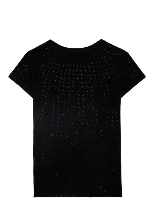 Zadig&Voltaire Cecilia Rhinestone Embellished T-shirt - Noir