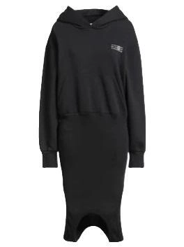 MAISON MARGIELA Fleece Jersey Midi Dress - Black