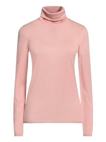 Max Mara Solid Wool Turtleneck Knit Top - Pink