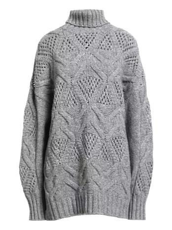 Sportmax Knitted Turtleneck Sweater - Gray